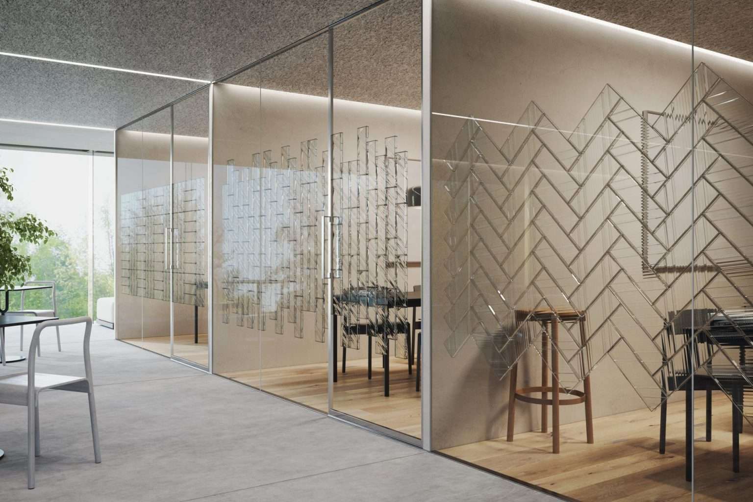 工事事例|ガラスに貼れる吸音材 iwasemi™ RC-α イワセミ